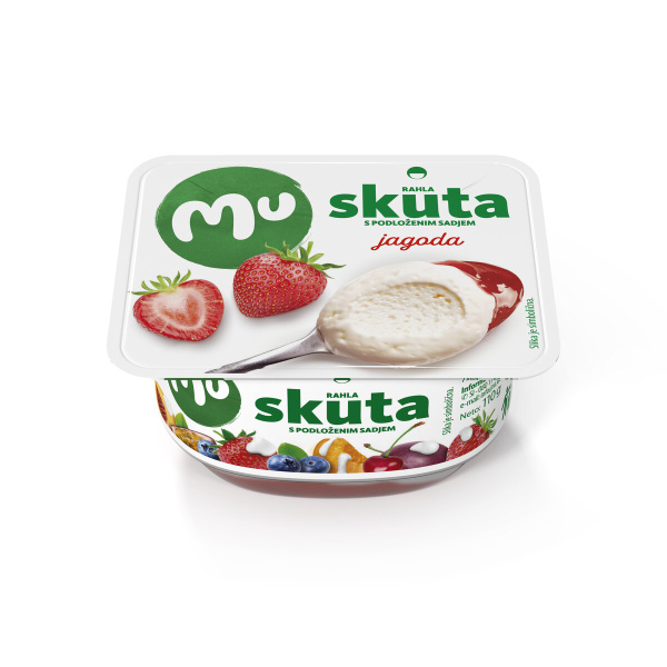 Sadna skuta s podloženim sadjem Mu, več okusov, Ljubljanske mlekarne, 110 g