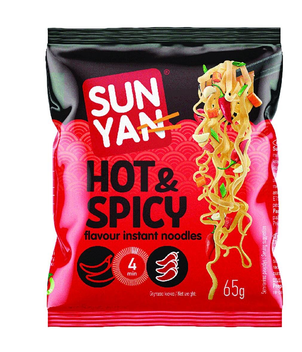 Instant rezanci, hot & spicy, Sun Yan, 65 g