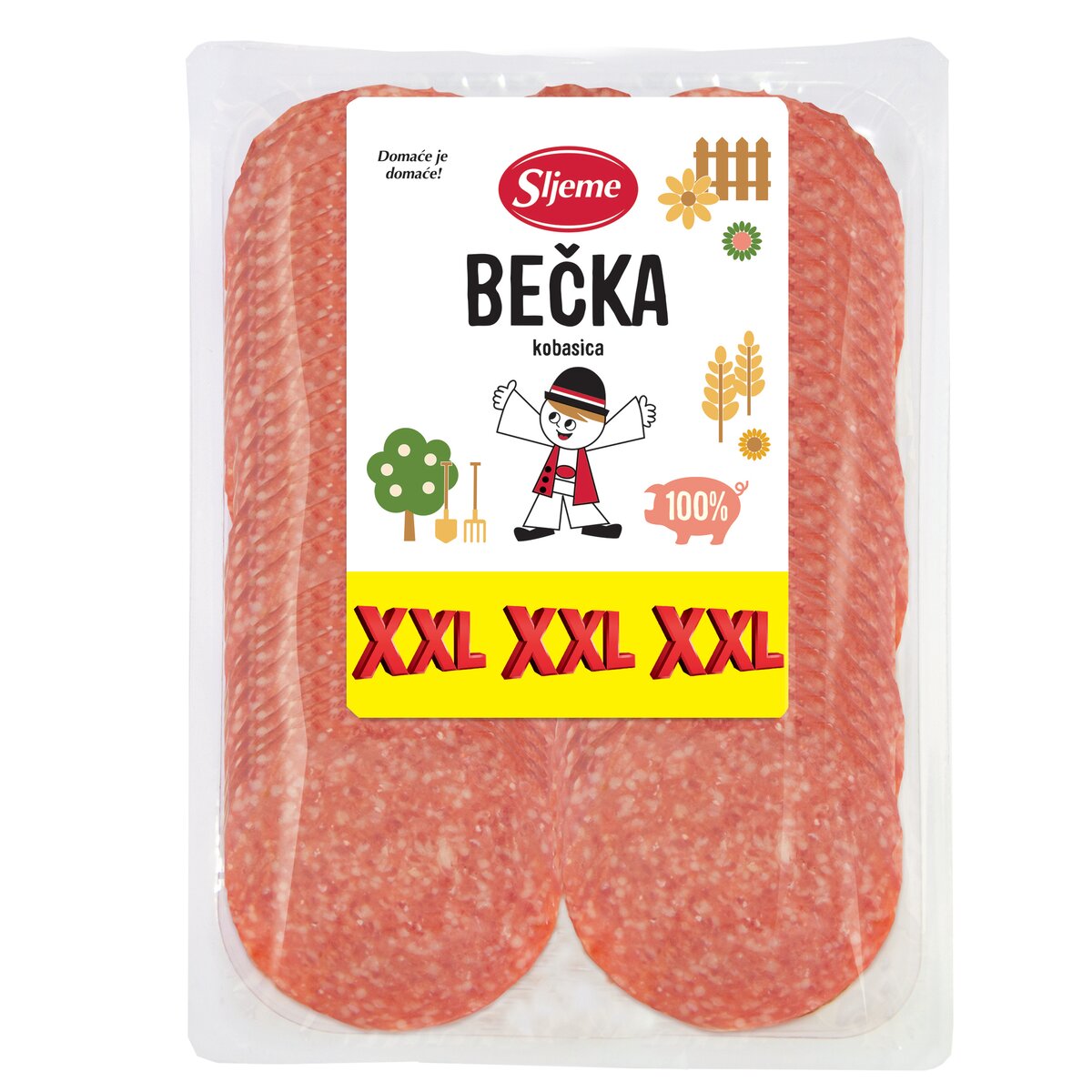 Narezek bečka klobasa, Sljeme, XXL pakiranje, 300 g