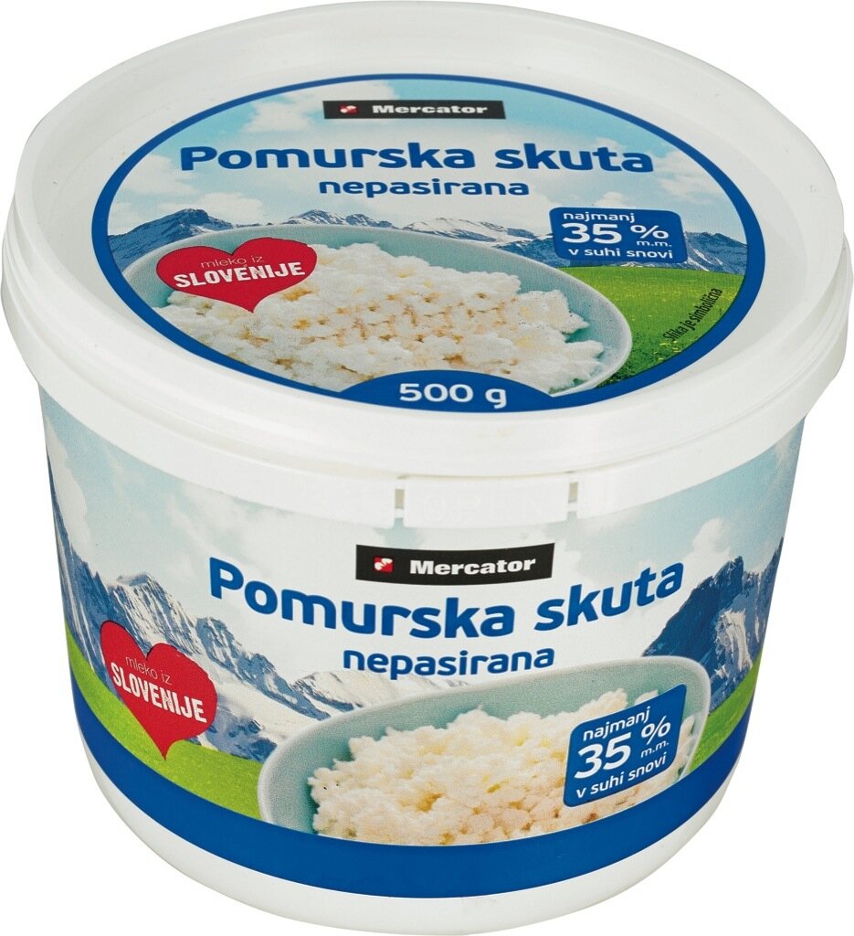 Nepasirana skuta, 35% m.m., Mercator, 500 g