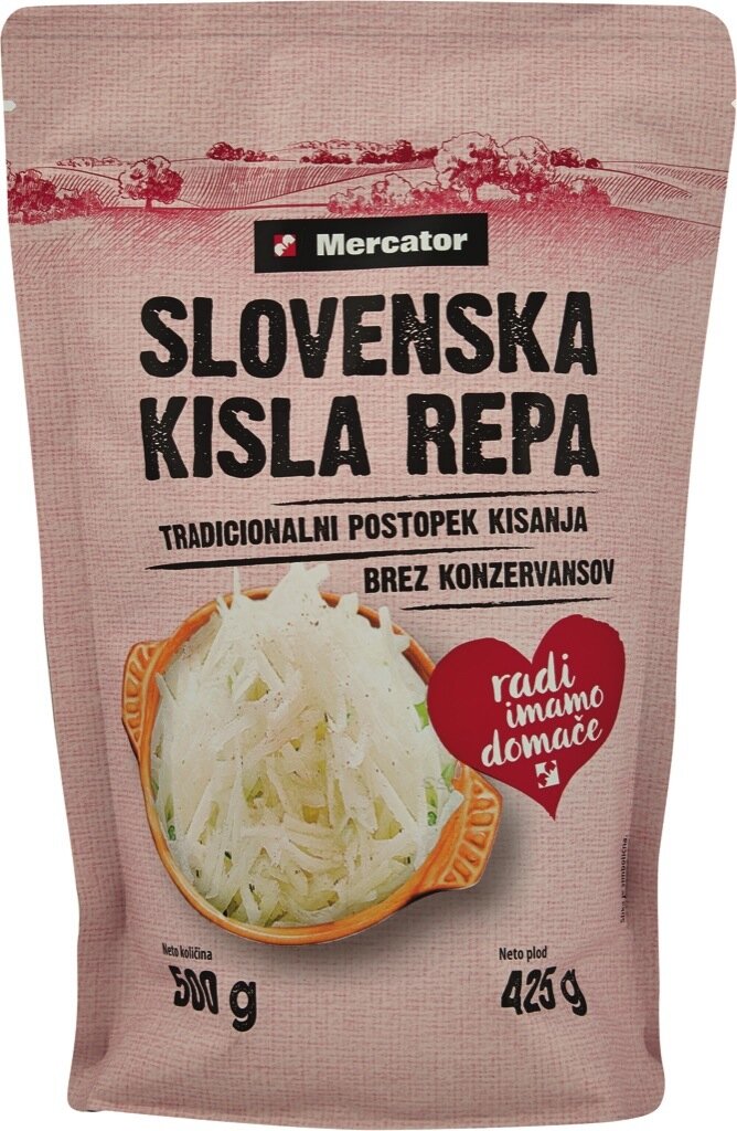 Kisla repa, Mercator, 500 g