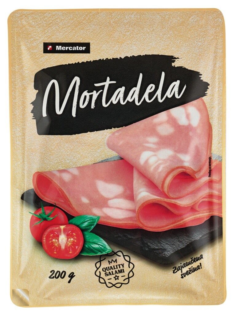Narezek mortadela, Mercator, pakirano, 200 g