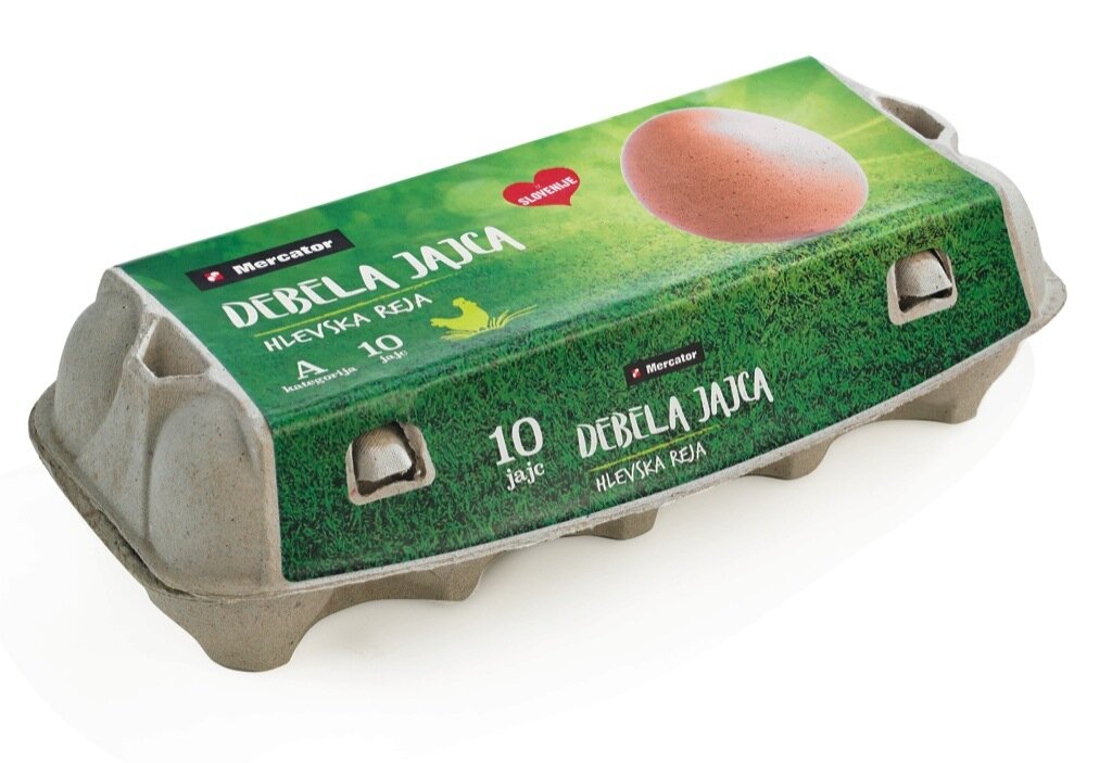 Debela jajca L, hlevska reja, Mercator, 10/1