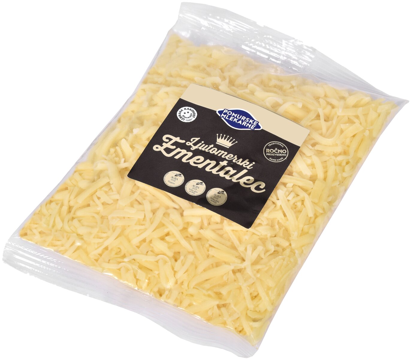 Ribani sir Ementalec brez laktoze, Pomurske Mlekarne, pakiran, 200 g