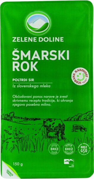 Rezine sira Šmarski Rok, Zelene Doline, pakirano, 150 g