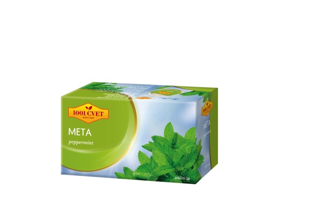 Zeliščni čaj, meta, 1001 Cvet, 20 vrečk, 30 g