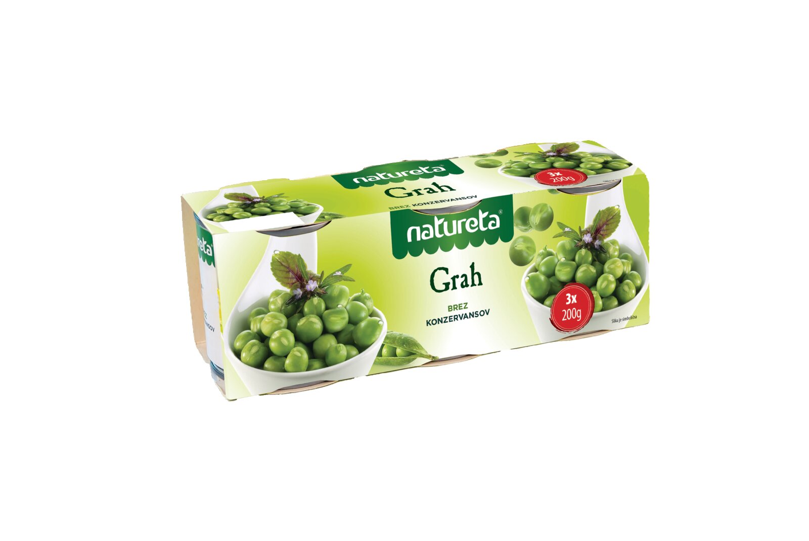 Grah, Natureta, 3 x 200 g