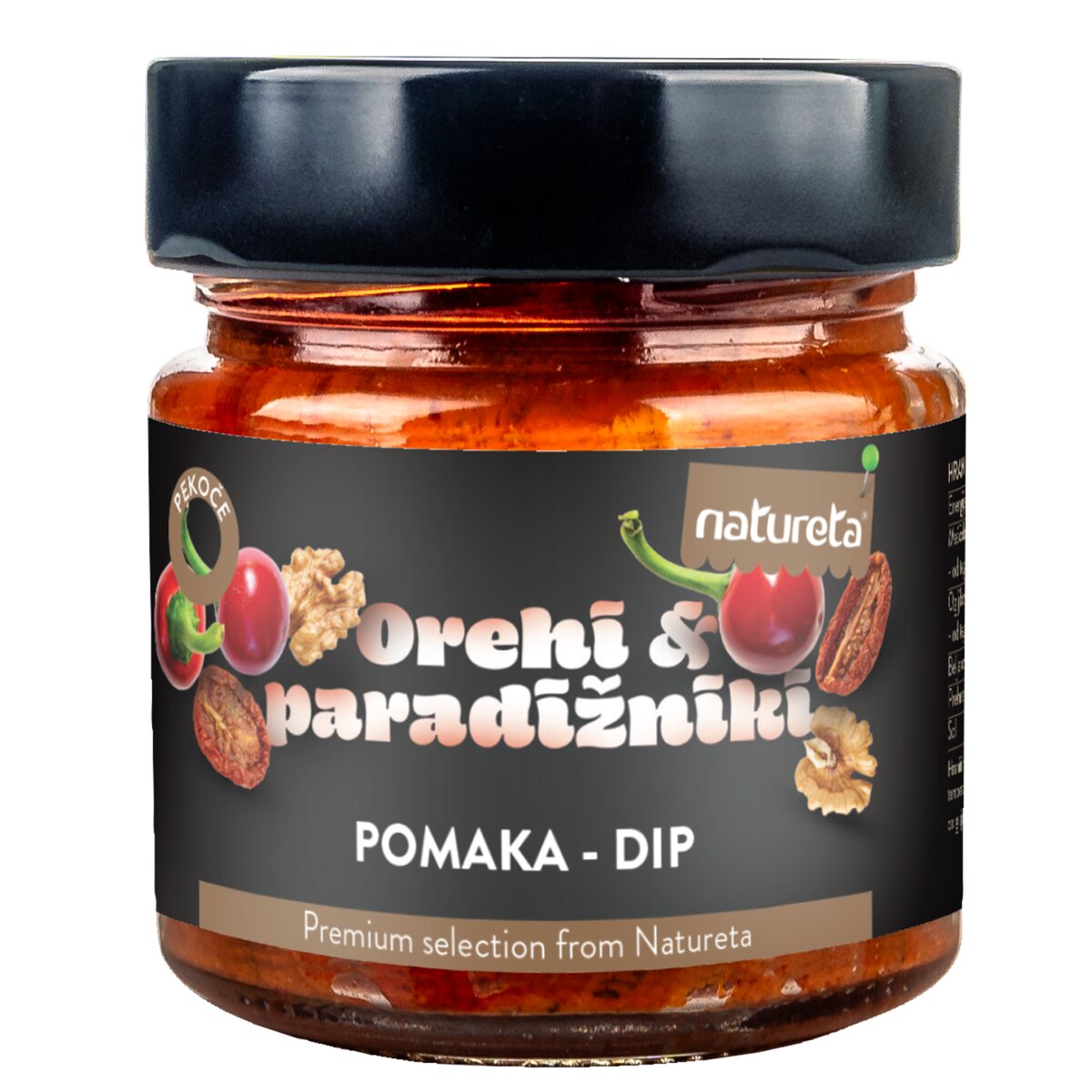 Pomaka s čilijem in orehi, Nothing but, Natureta, 200 g