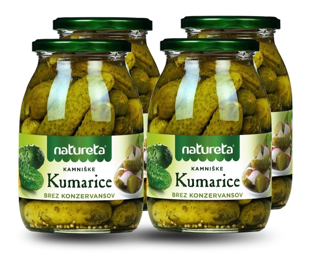Kamniške kumarice, Natureta, 4 x 1 kg