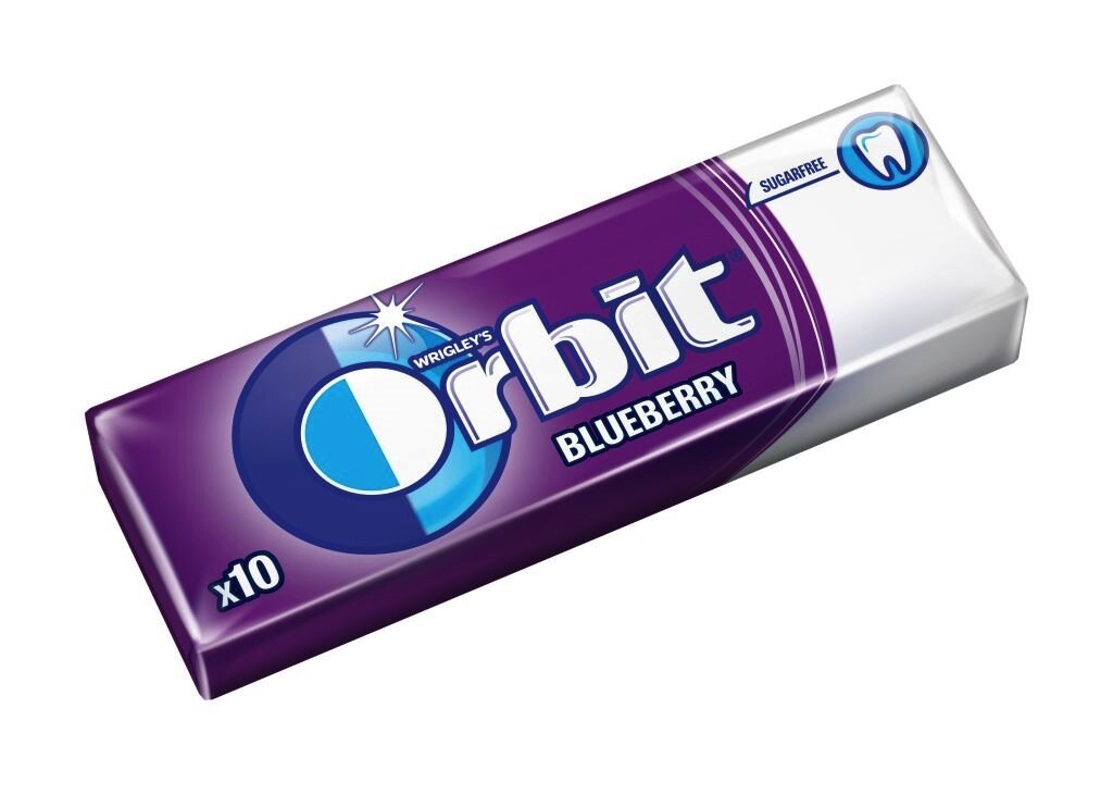 Žvečilni gumi, Blueberry, Orbit, 14 g