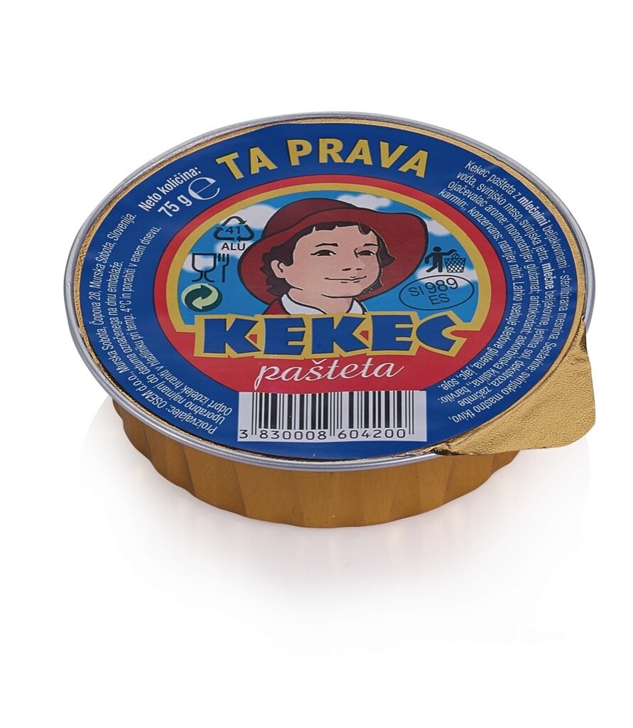 Jetrna pašteta, Kekec, 75 g