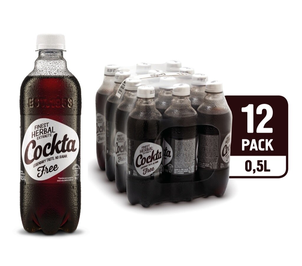 Gazirana pijača, Cockta Free, 0,5 l
