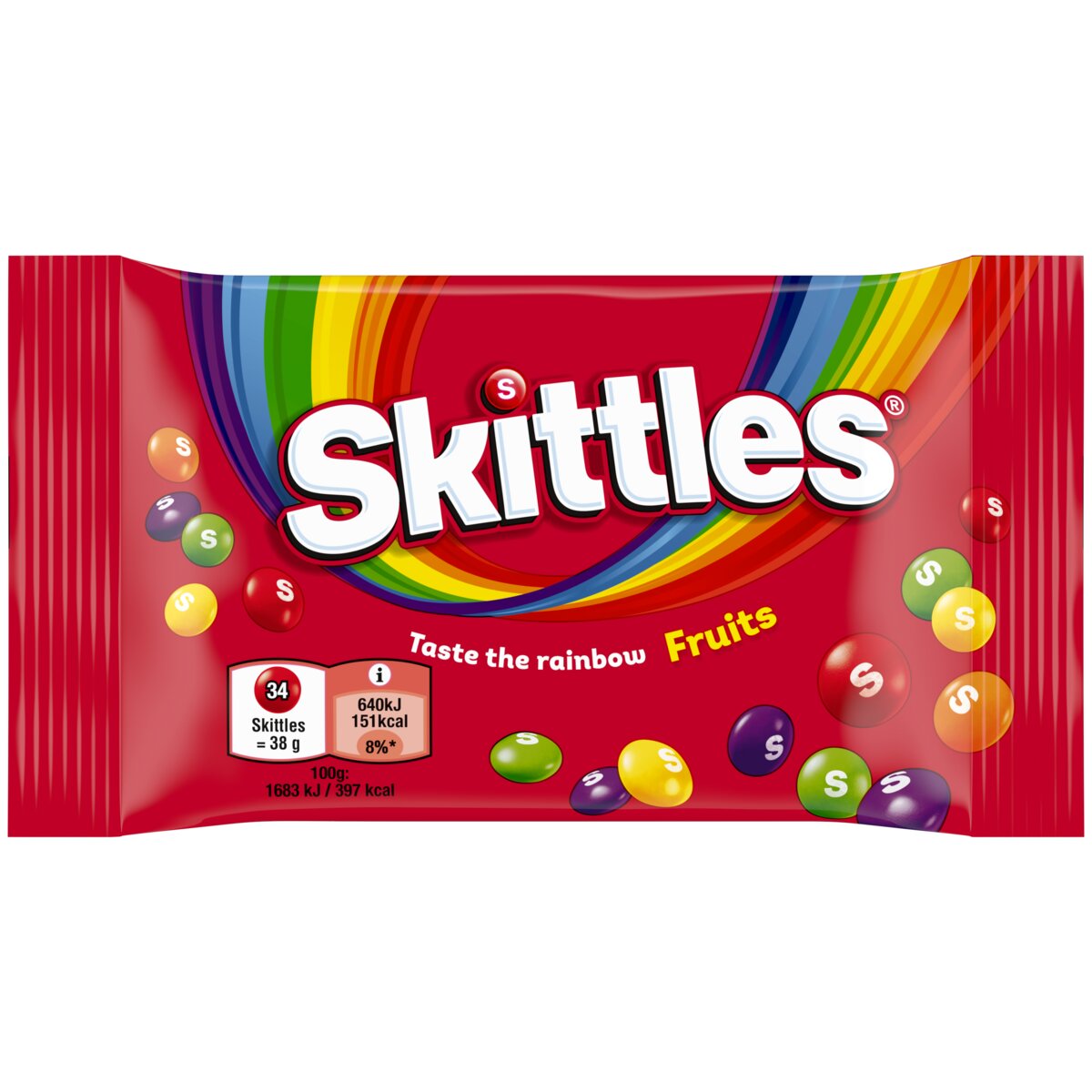 Bonboni Fruit, Skittles, 38 g