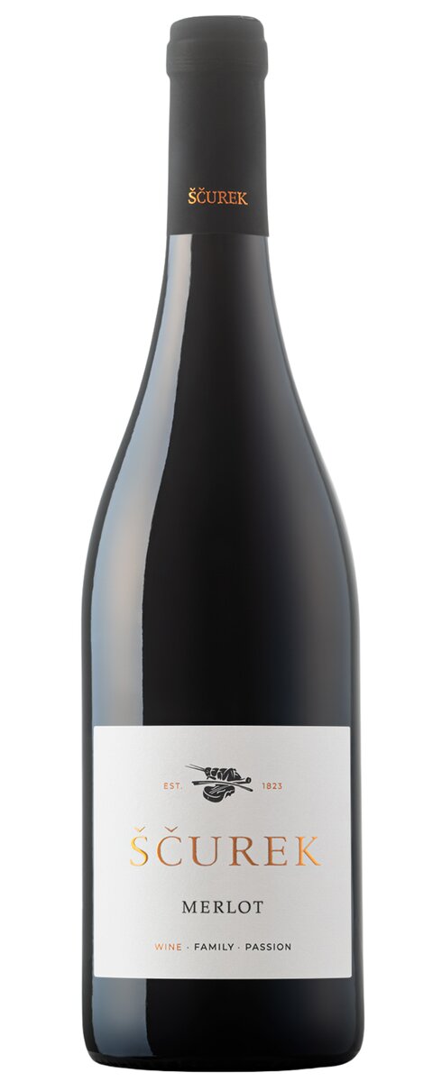 Merlot, vrhunsko rdeče vino, Ščurek, 0,75 l