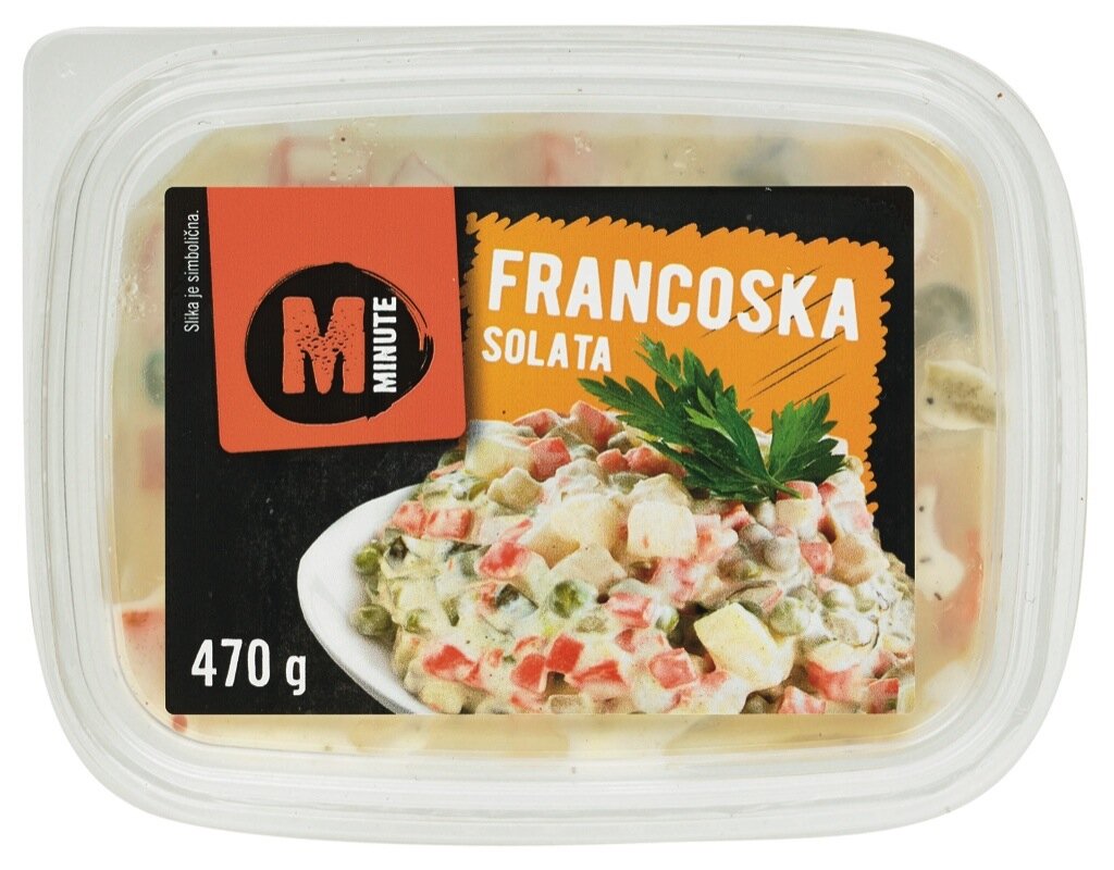 Francoska solata, Minute, pakirana, 470 g