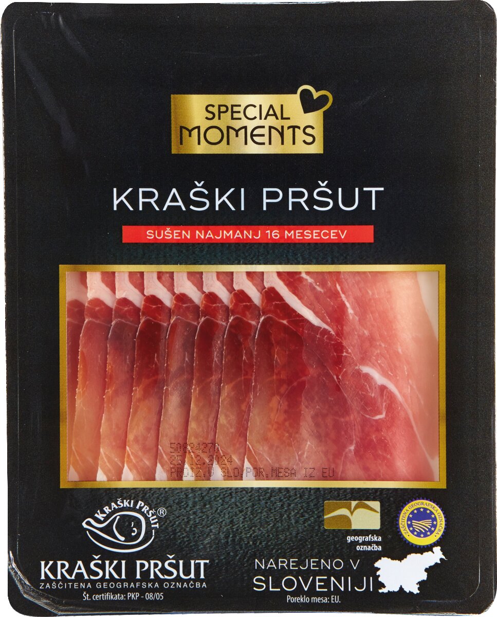 Narezek kraški pršut, Special Moments, pakirano, 100 g