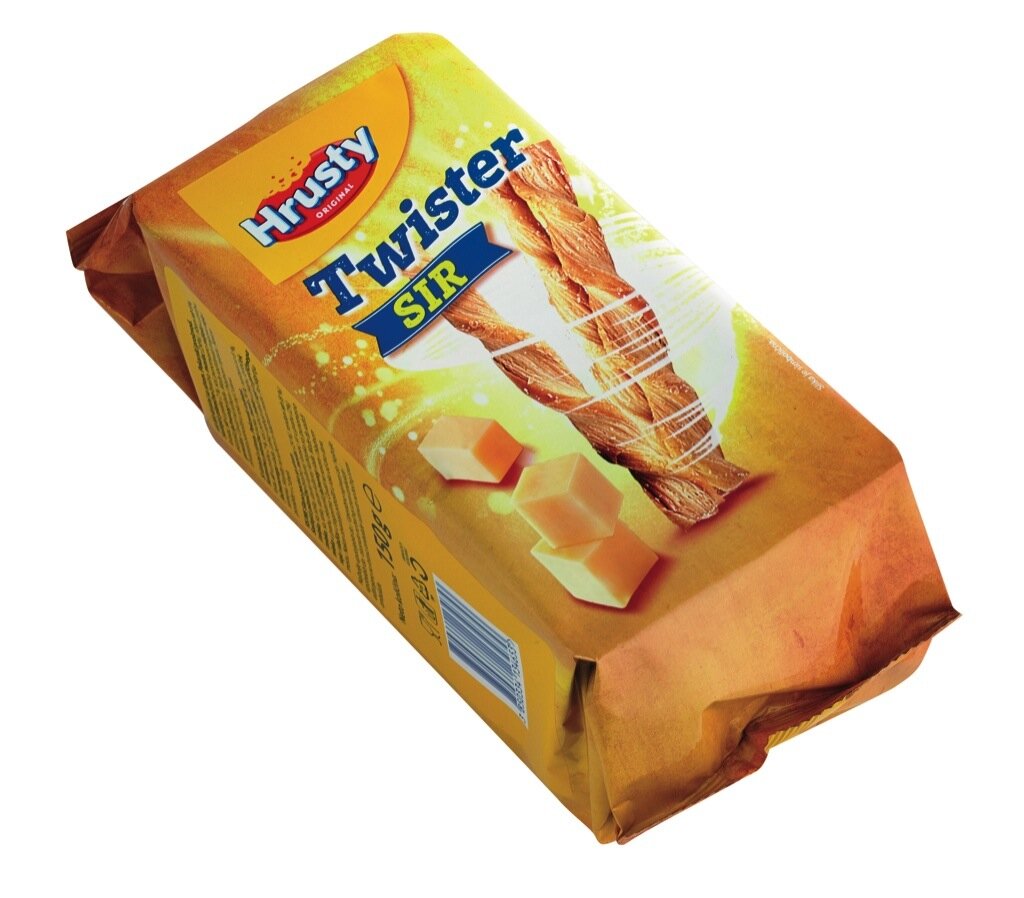 Palčke s sirom Twister, Hrusty, 150 g