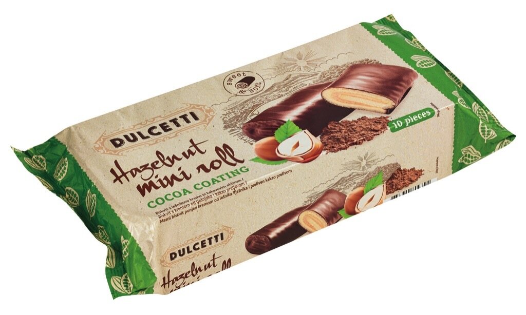 Mini lešnikova rolada, Dulcetti, 280 g