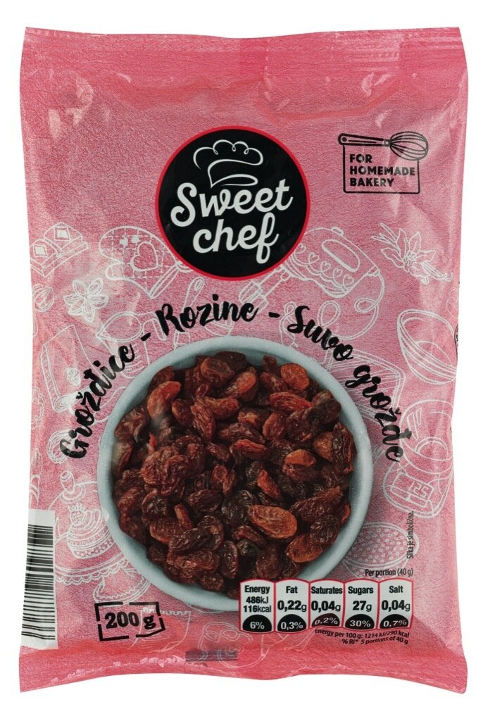 Rozine, Sweet Chef, 200 g