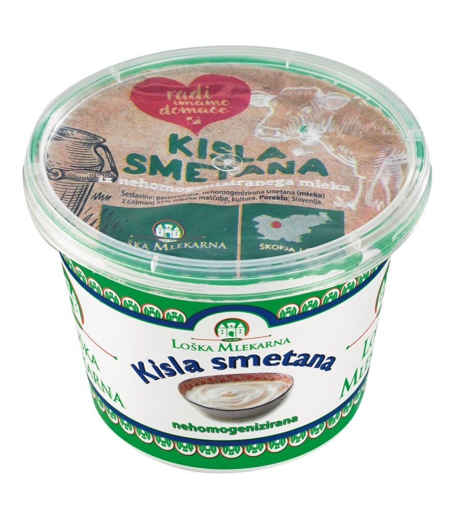Kisla smetana, KGZ Škofja Loka, 250 g